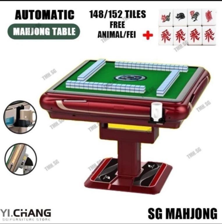 Automatic Foldable Games Table Electric Mahjong Table Four Person ...