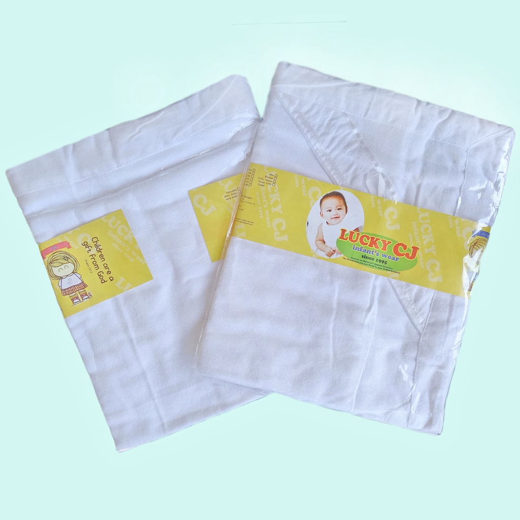 Plain White Pranela Newborn Receiving Blanket | Lazada PH