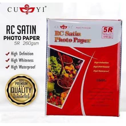 CUYI RC SATIN 5R 260GSM PHOTO PAPER | Lazada PH