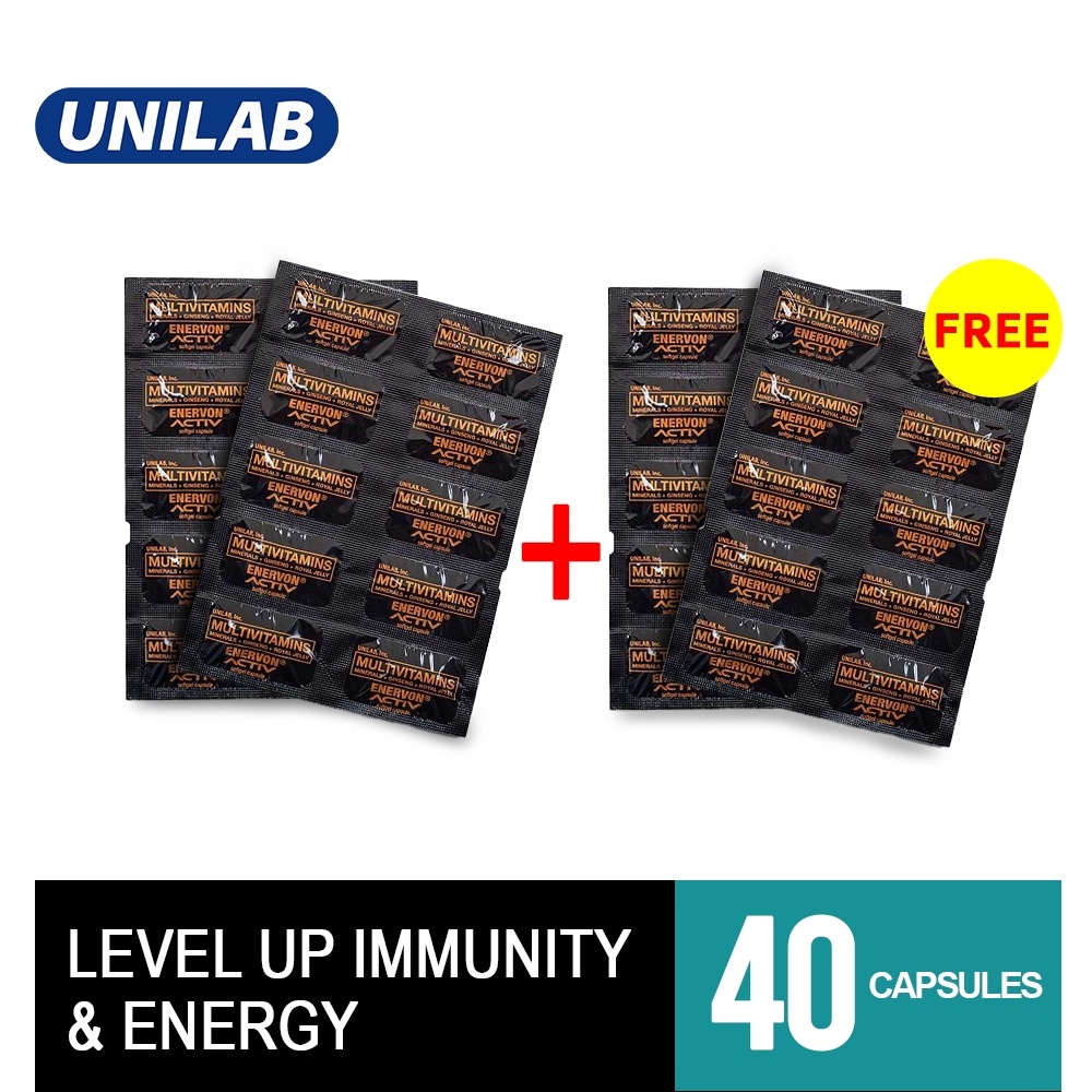 Buy Enervon Activ 20 capsules get 20 capsules for free (Free is ...