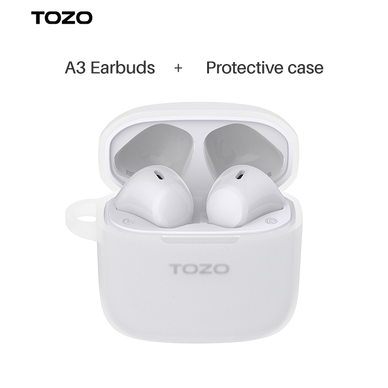 TOZO A3 Wireless Earphones Bluetooth 5.3 Earbuds, Half in-Ear Headsets ...