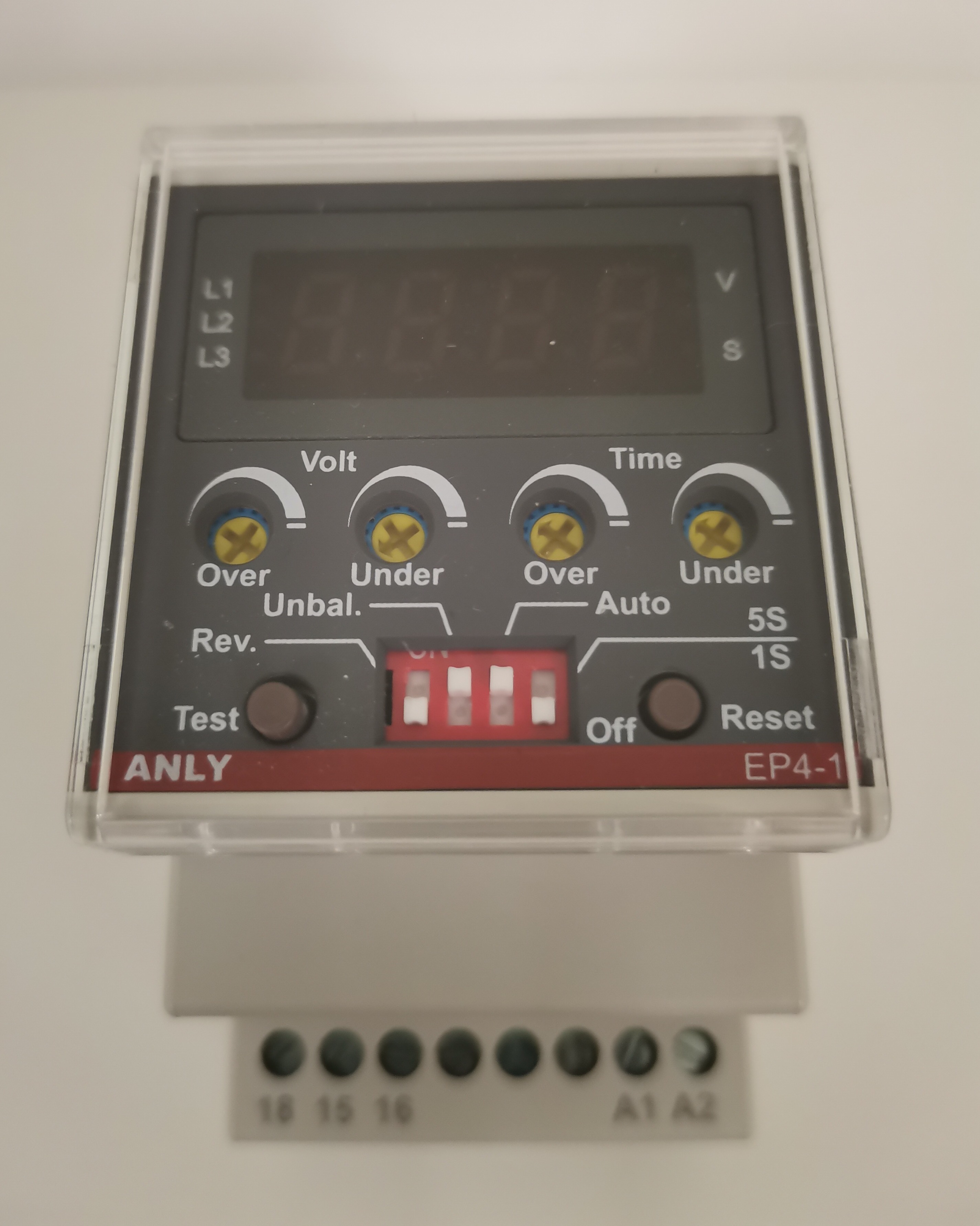 ANLY DIN RAIL TYPE MULTI-FUNCTION DIGITAL VOLTAGE RELAY EP4-135501 ...