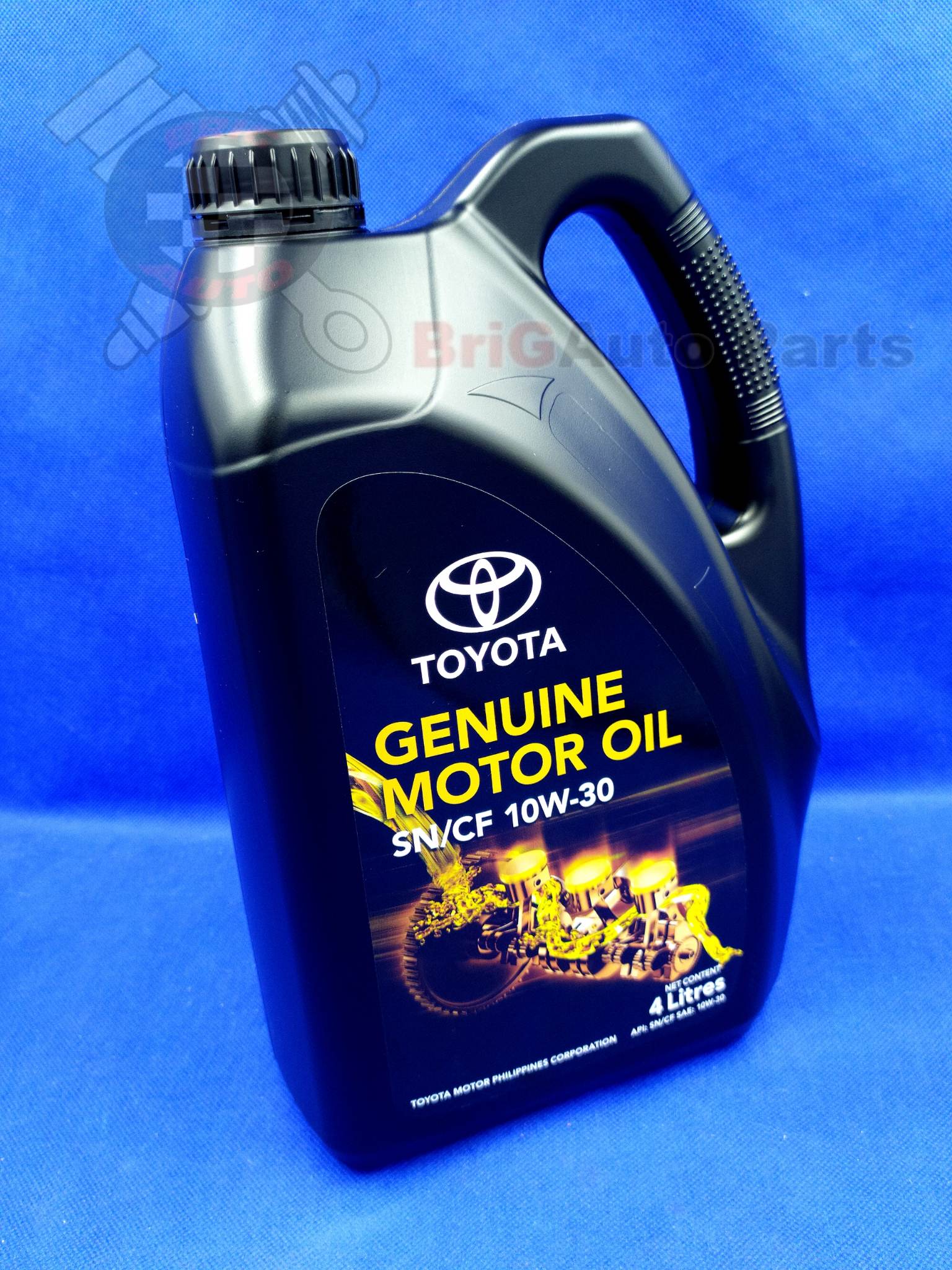 Toyota Genuine Motor Oil Semi Synthetic For GAS and DIESEL 10W-30 4L ...
