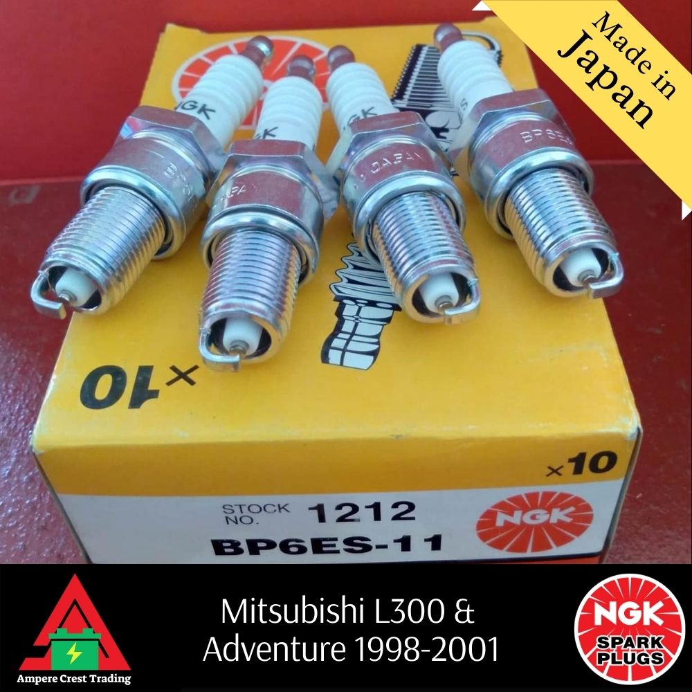 NGK Spark Plug BP6ES-11 for Mitsubishi L300 and Adventure 1998-2001 (set of 4) | Lazada PH