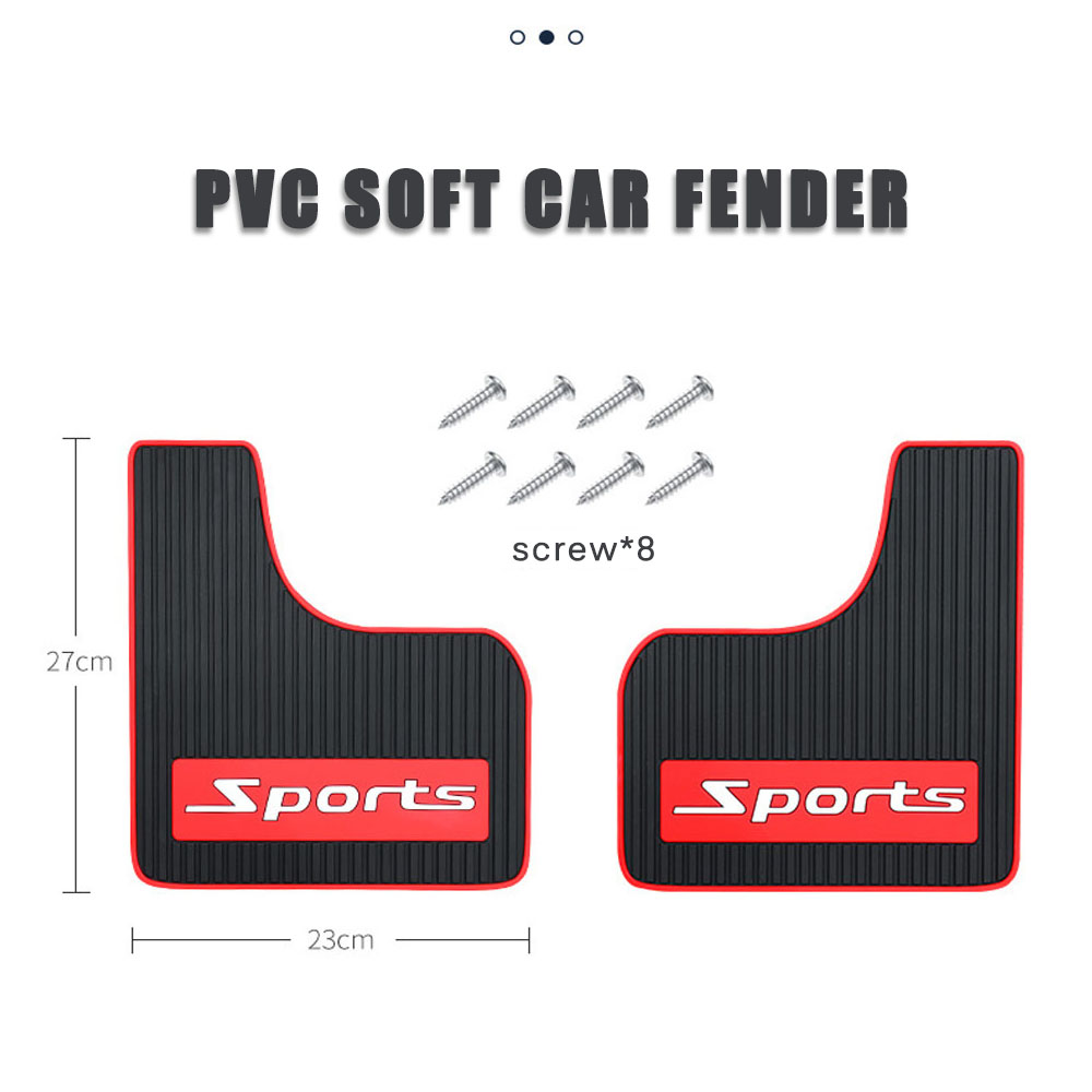 BABEDUO Universal Soft Material Automotive Fender Car Mud Flaps Fit ...