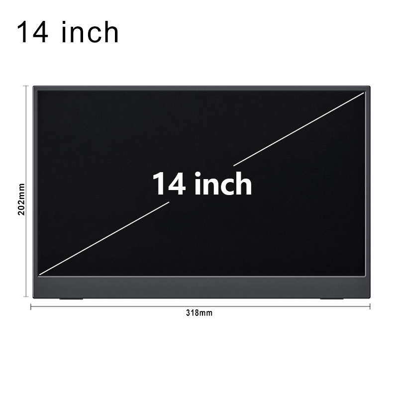 BEEX 14/15.6inch Portable Monitor 1080p HD Monitor HDMI IPS Portable ...