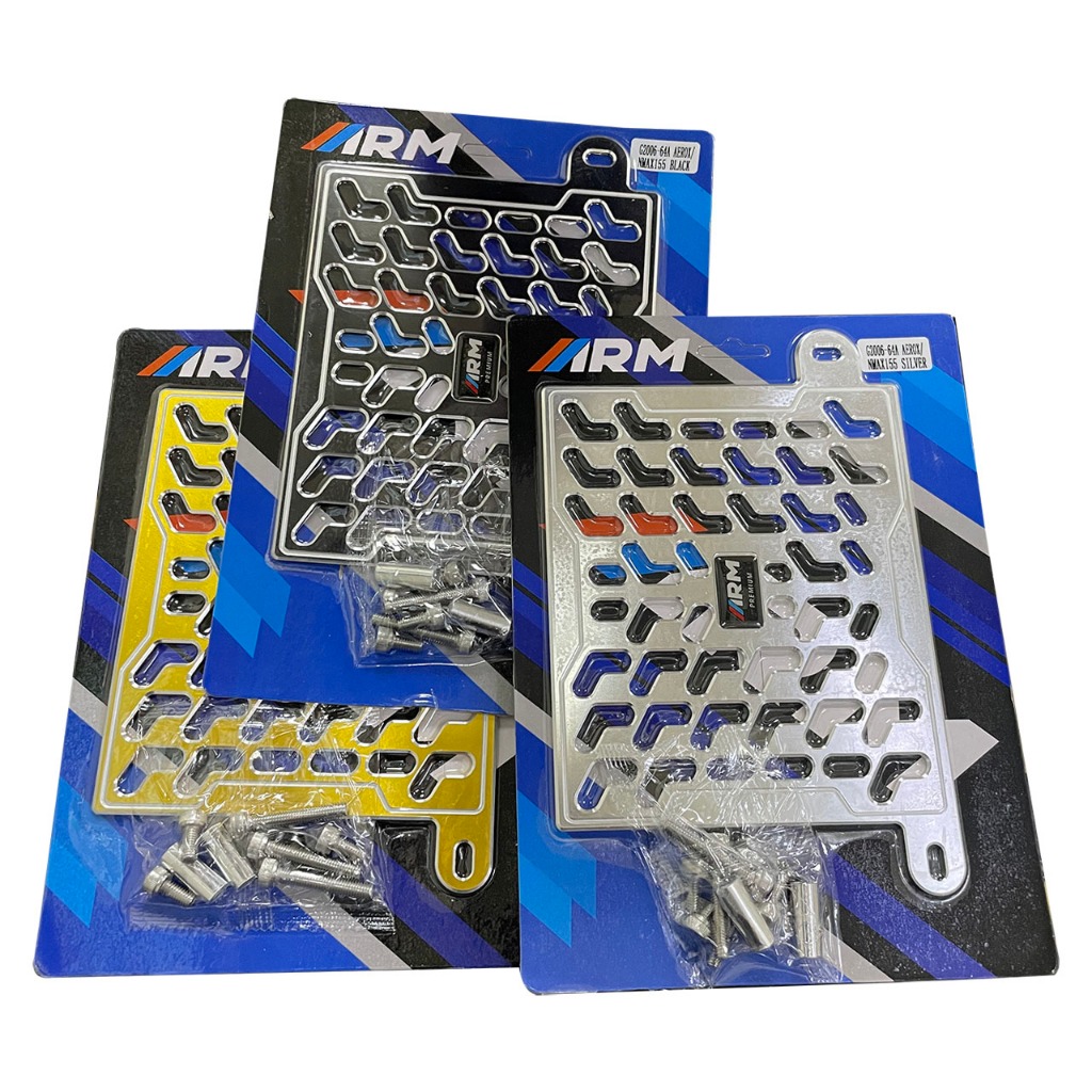 KNIGHT MOTORCYCLE ARM Radiator Cover with Bolts For NMAX / AEROX ...