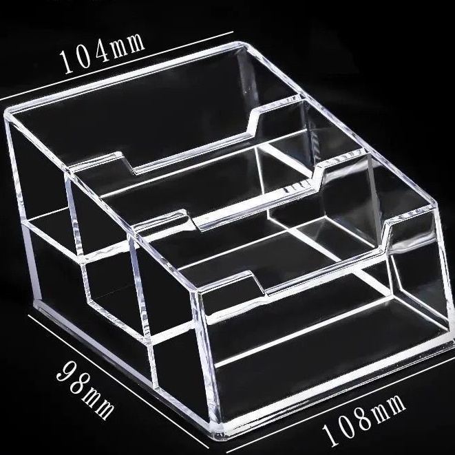 Acrylic Desktop Business Card Stand Holder Muiltifunction Cards Display ...