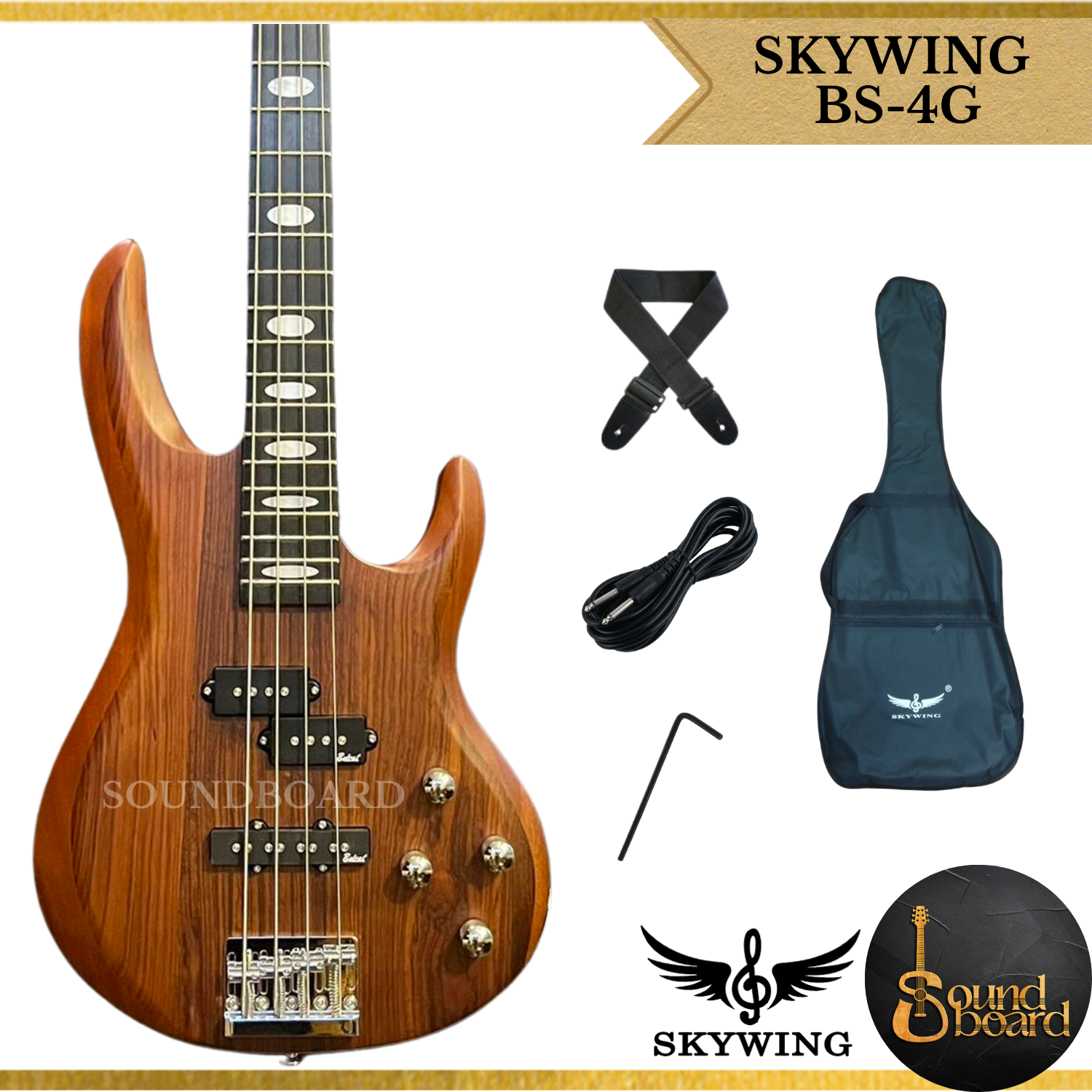 Skywing Bass Guitar Active Pick-Up With Free Accessories | Lazada PH
