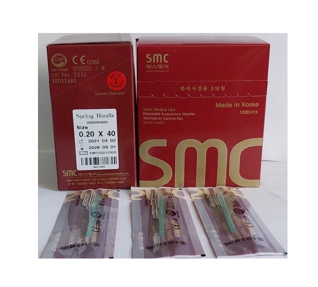 Authentic "SMC" Korea Disposable Acupuncture Needle, 1000needles per ...