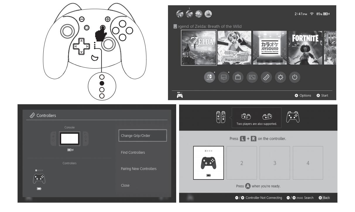 Narsta Ipega เกมแพดสำหรับ Nintendo Switch ไร้สาย,จอยสติ๊กบลูทูธจอยสติ๊กพร้อมเซนเซอร์วัดการหมุนวน ...