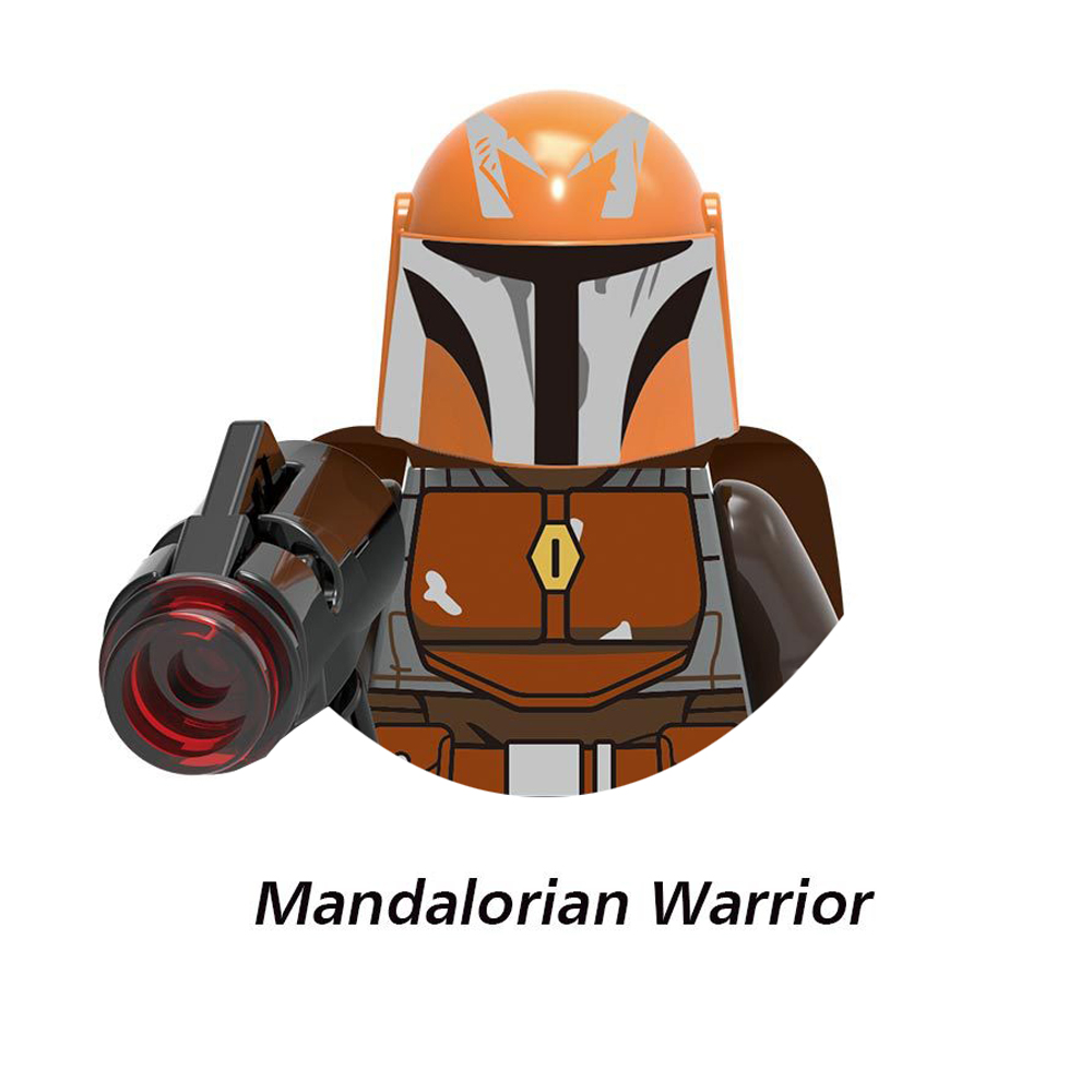 'nd Din Djarin Mandalorian Building Blocks Jango Boba Fett Grogu Baby ...