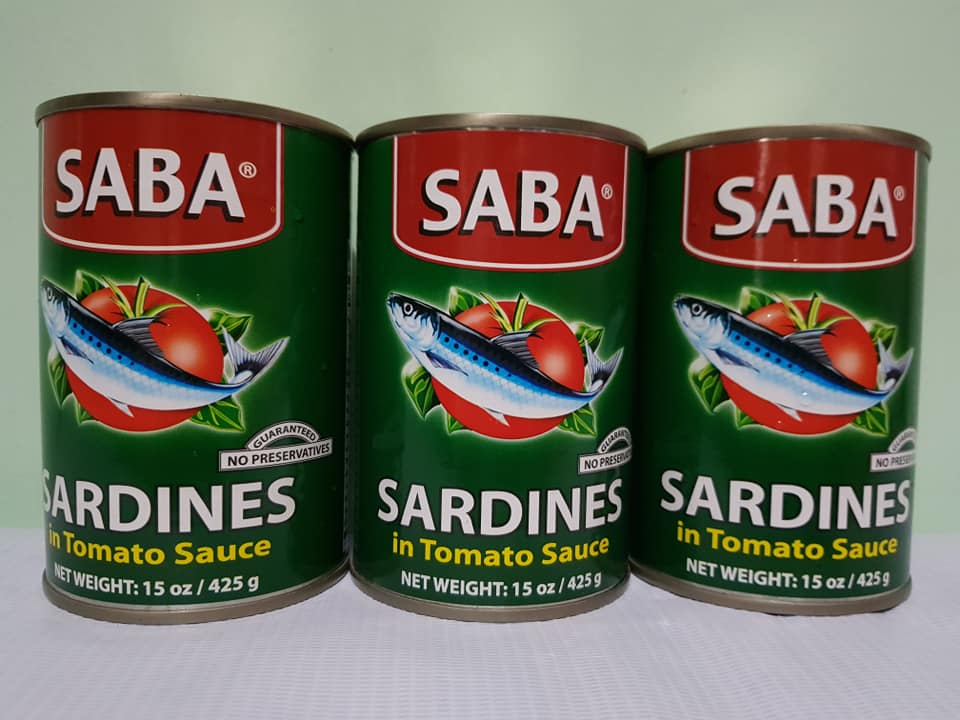 SABA Sardines in Tomato Sauce - Green (pack of 3 cans x 425 grams ...