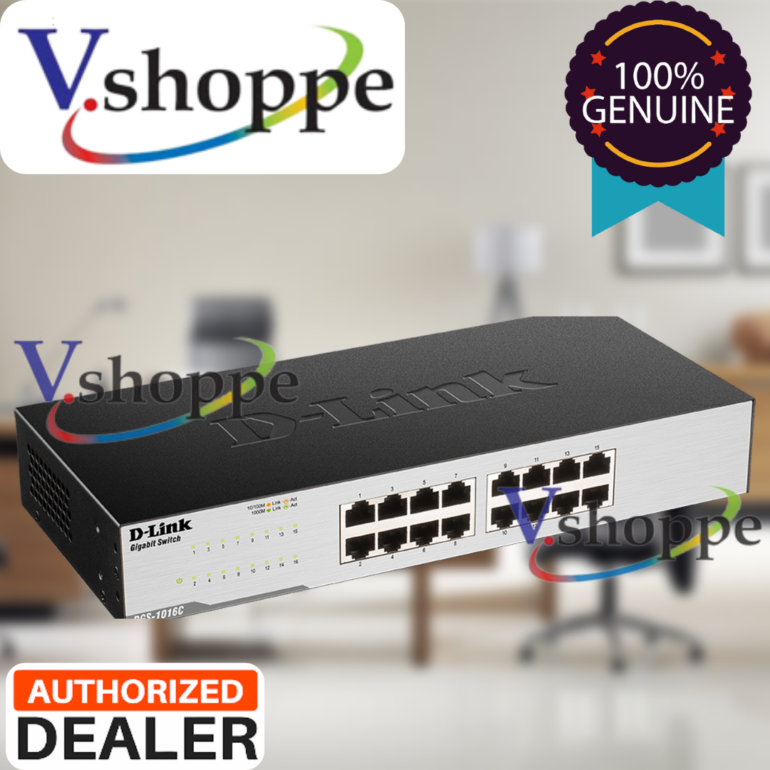 D Link DGS-1016C 16 Port Gigabit Unmanaged Network HUB Switch | Lazada PH