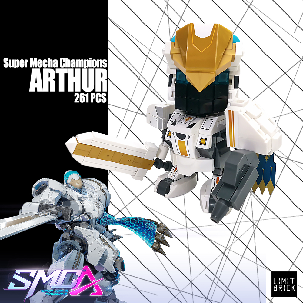 SMC Arthur Chibi Brick Robot Mech Super Mecha Champions Lego Compatible ...