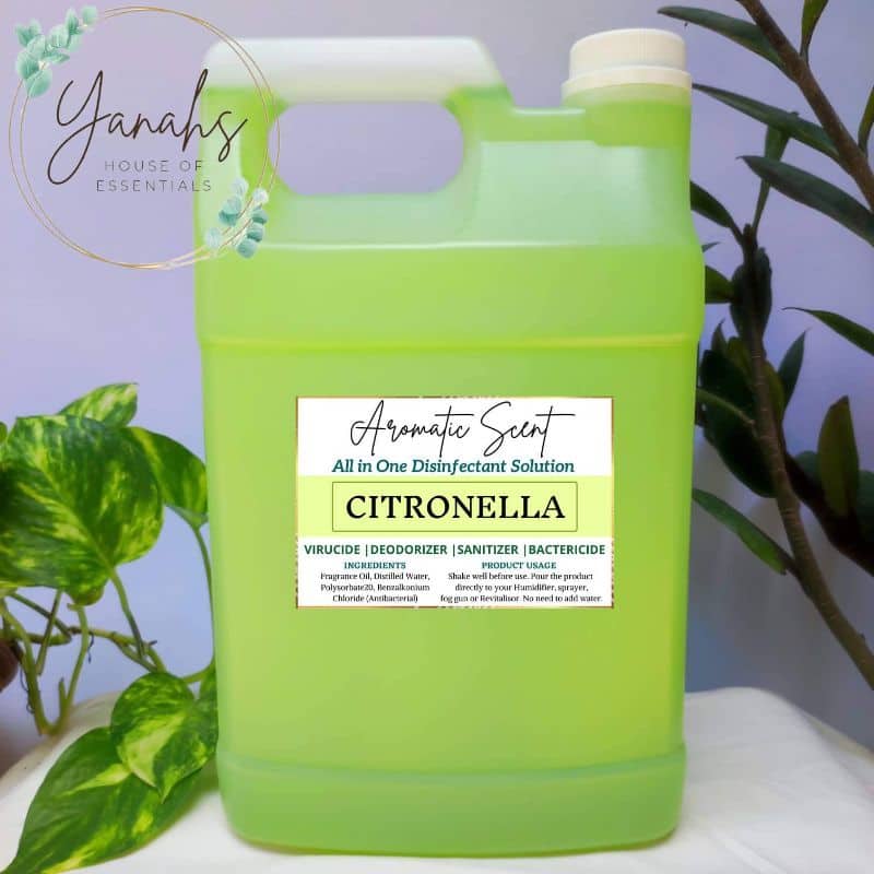 CITRONELLA 1Gallon Mosquito Repellents Disinfectant Solution for ...