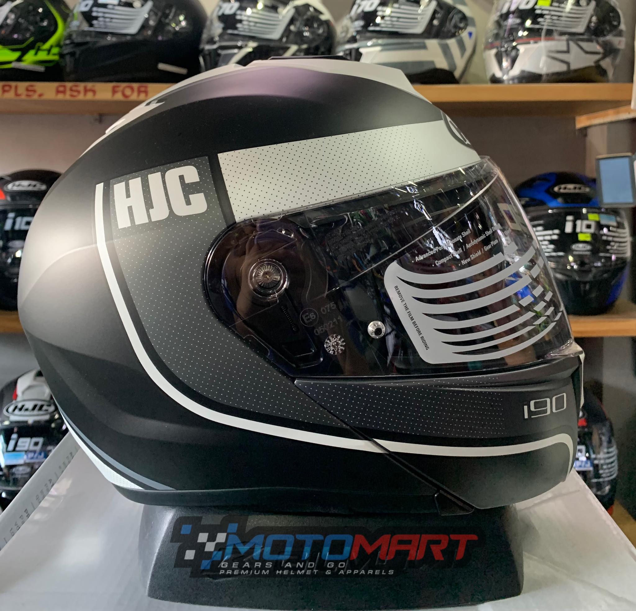 HJC HELMET I90 DAVAN MODULAR-DUAL VISOR MOTORCYCLE HELMET | Lazada PH