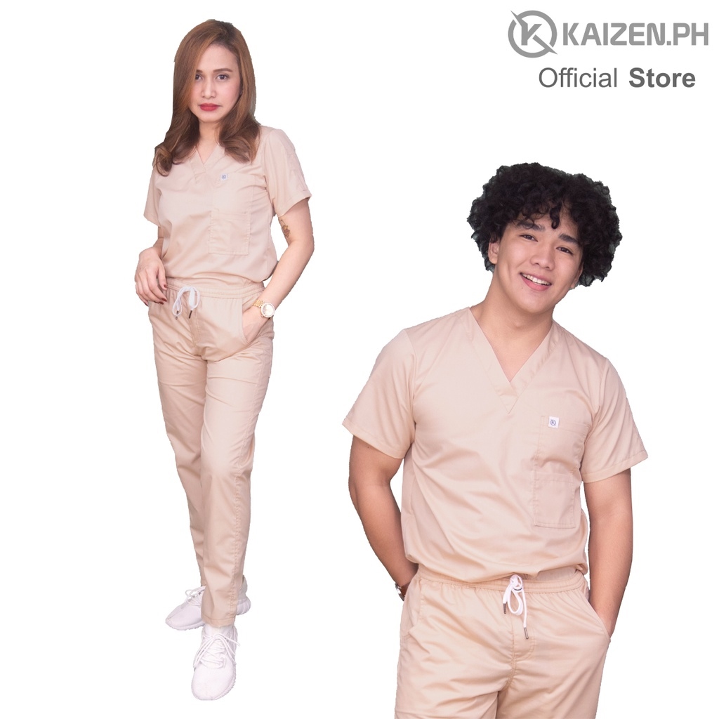 KAIZEN.PH Scrub Suit Kss-19 Plain Amboy Cut Series | Lazada PH