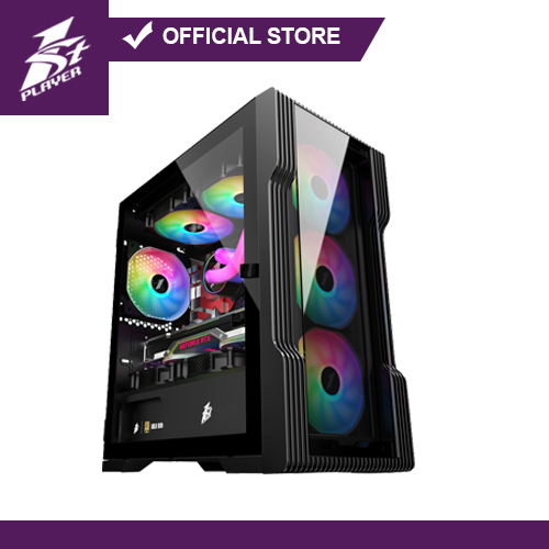 1STPLAYER TRILOBITE TG-3 MID-TOWER GAMING CASE W/ TG SIDE & FRONT/ M ...