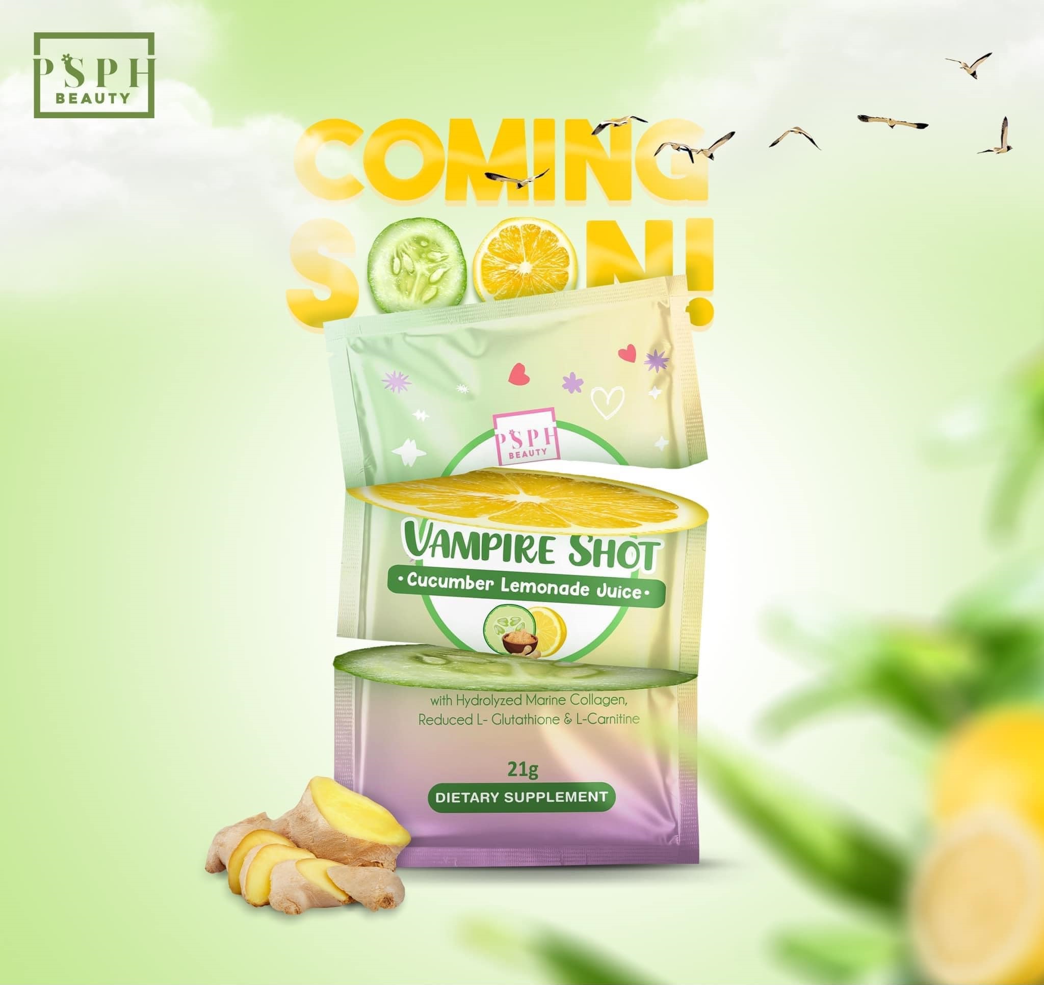 VAMPIRE SHOT 15 SACHET PER BOX(dietary supplement) BY PSPH BEAUTY ...