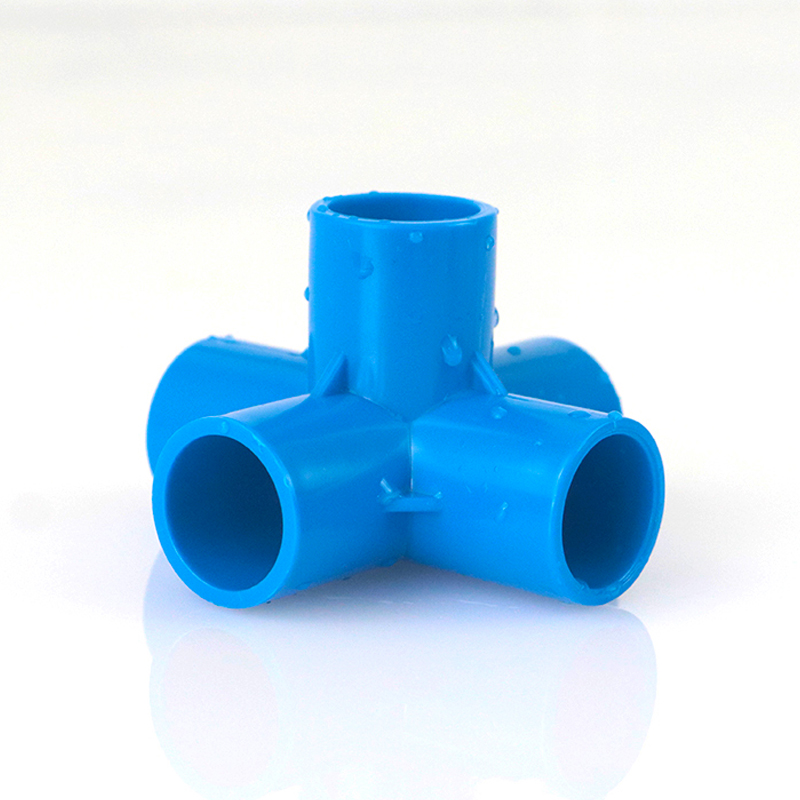 PVC Blue Fittings Pipe Connector coupling elbow tee male and female ...