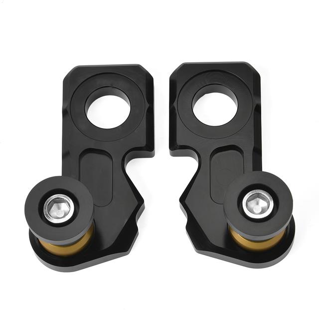 Motorcycle Chain Adjustment Block Frame swingarm Spools Sliders For ...