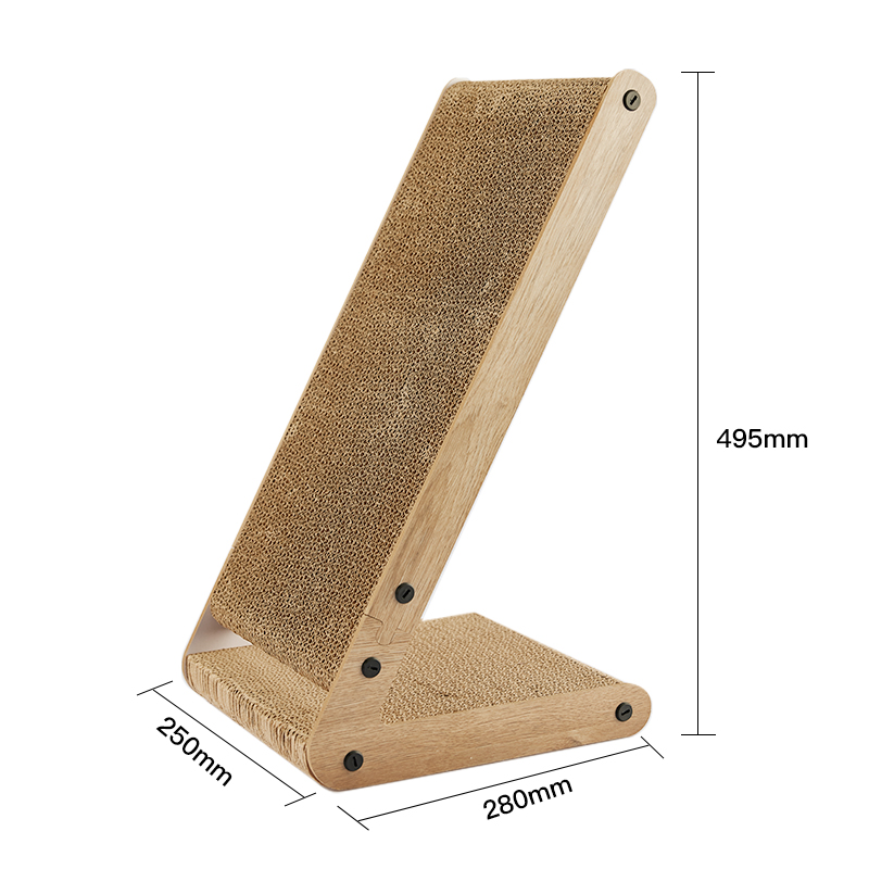 Osti Wood Grain Vertical Cat Scratcher Versatile Pet Scratching ...