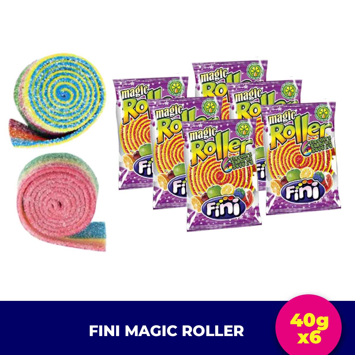 Fini Magic Roller Candy 40g x 6pcs | Lazada PH