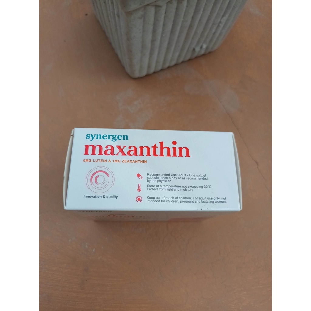 Maxanthin ( 6mg Lutein 1mg Zeaxanthin) Sold 10 pcs per banig | Lazada PH