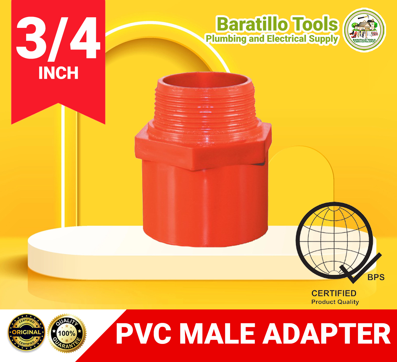 Original PVC Male Adapter 1/2", 3/4" & 1" | Lazada PH