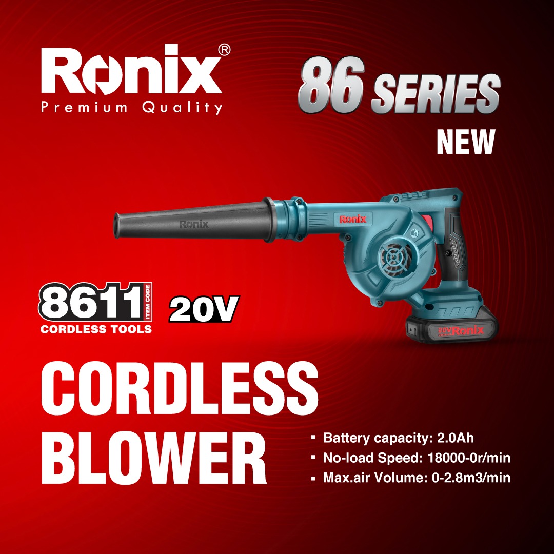 Ronix 8611 Cordless blower DC 20V 2.0Ah 86 SERIES | Lazada PH