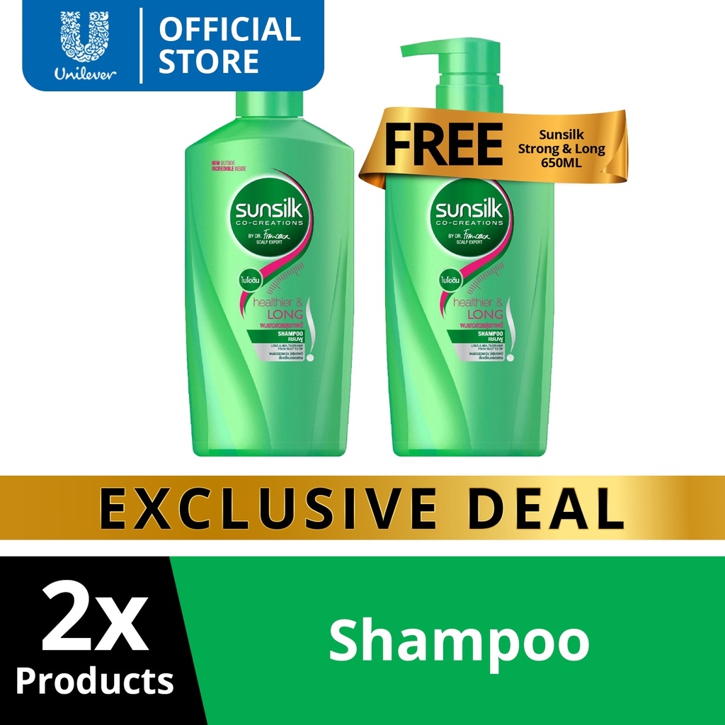 Sunsilk Shampoo Strong and Long 650ML Buy 1 Take 1 | Lazada PH