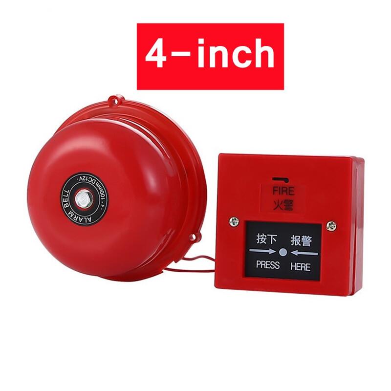 【Sunny Small Store】4 Inch Fire Alarm Bell Emergency Evacuation 220V ...