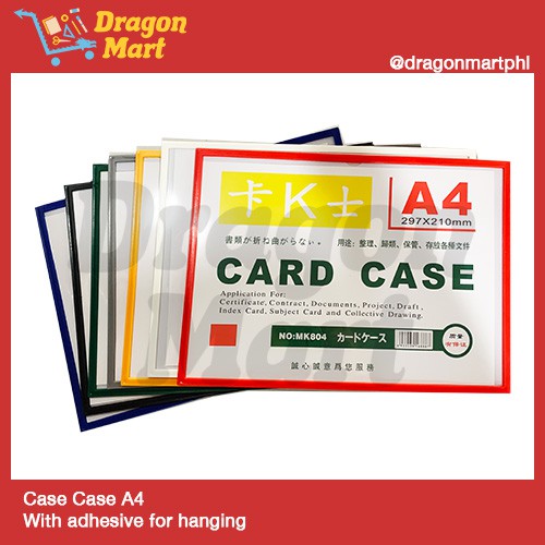 Card Case A4 (w/ Adhesive for Hanging) | Lazada PH