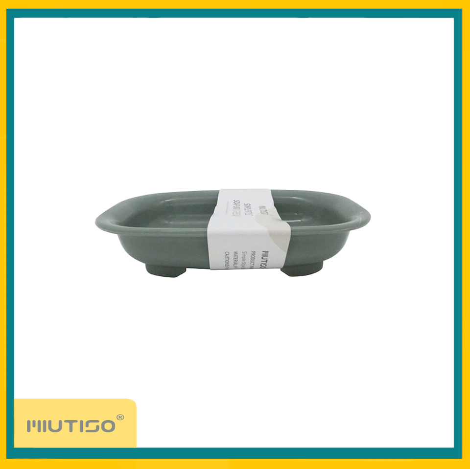 Miutiso Bathroom Soap Box Simple Style Soap Dish Holder with Drainer ...