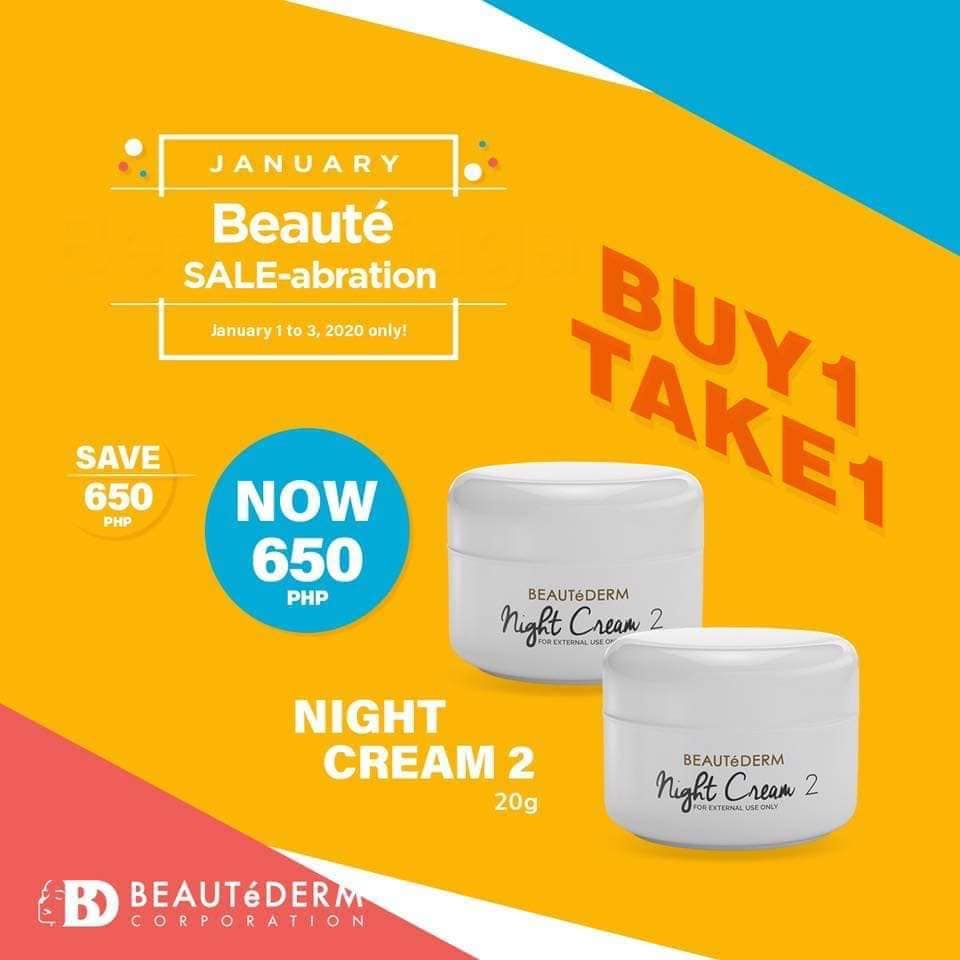[ BUY1 TAKE1 ] Beautederm Night Cream 2 for 20G only (Non-greasy ...
