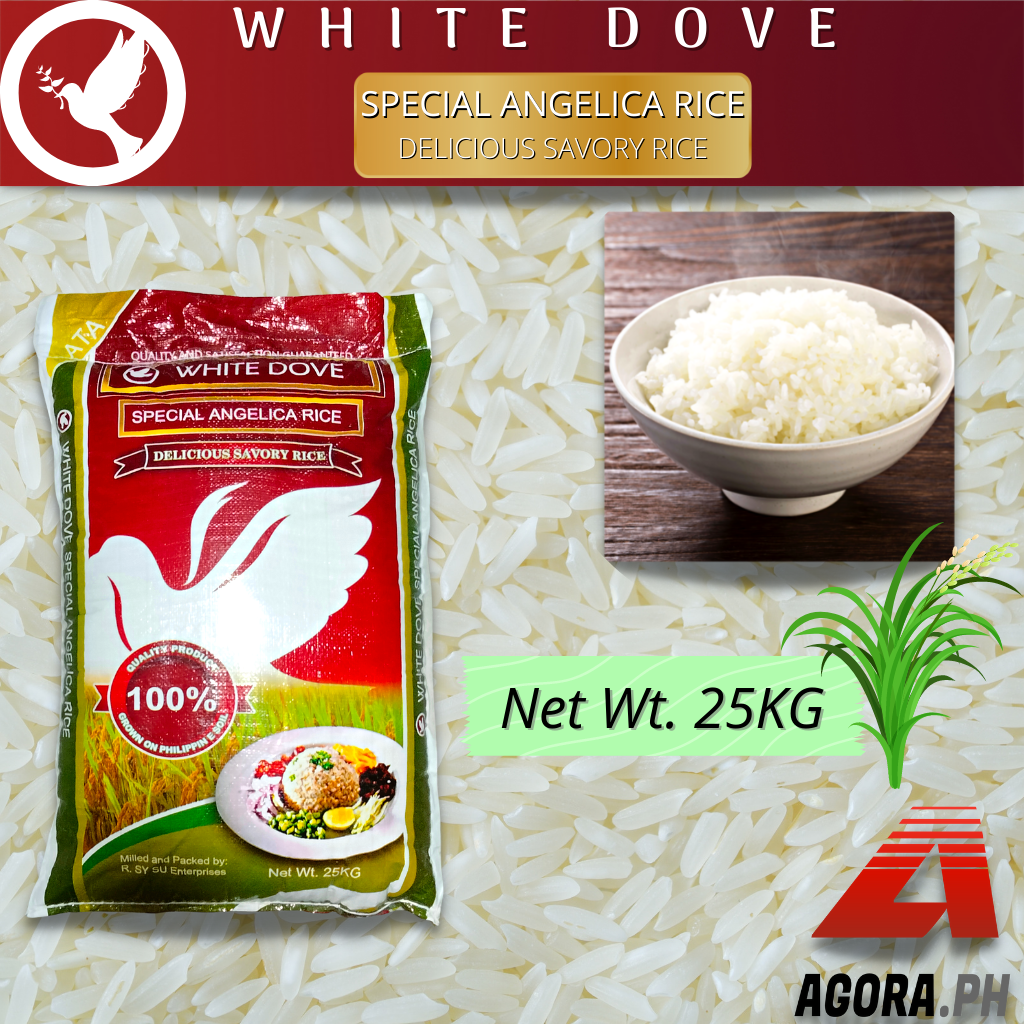 AP White Dove Special Angelica Rice, Delicious Savory Rice 25Kg | Lazada PH