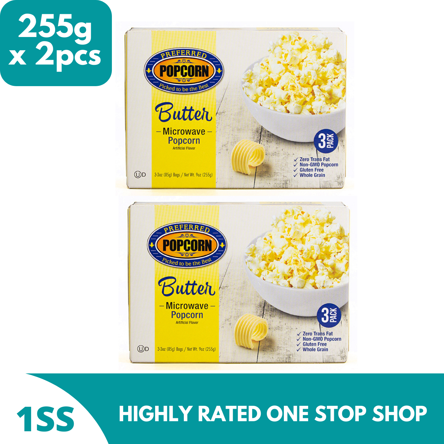 Preferred Popcorn Butter 255g x 2pcs | Lazada PH