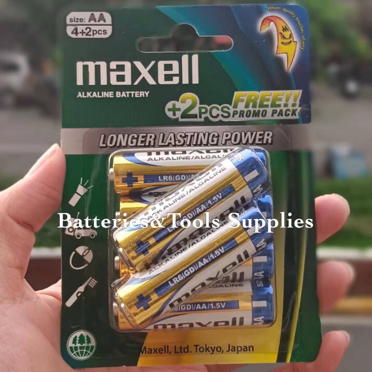Maxell Alkaline Battery AAA LR03(GD) / AA LR06 (GD) 1.5v 4+2 6pieces 1pack | Lazada PH