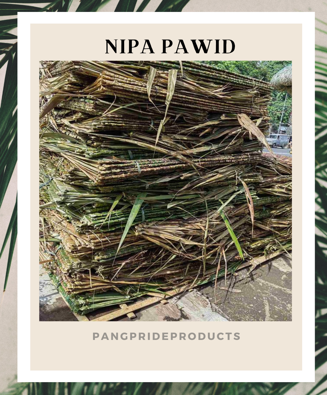 10 PCS Nipa Pawid Roof Hut for Making Bahay Kubo/Gazebo / Pinaor in ...