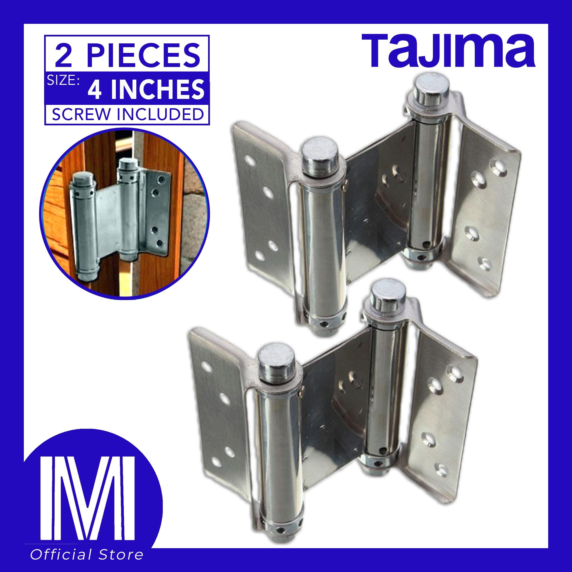 Tajima Stainless 4 inches Double Action Spring Hinge (2 pcs) | Lazada PH