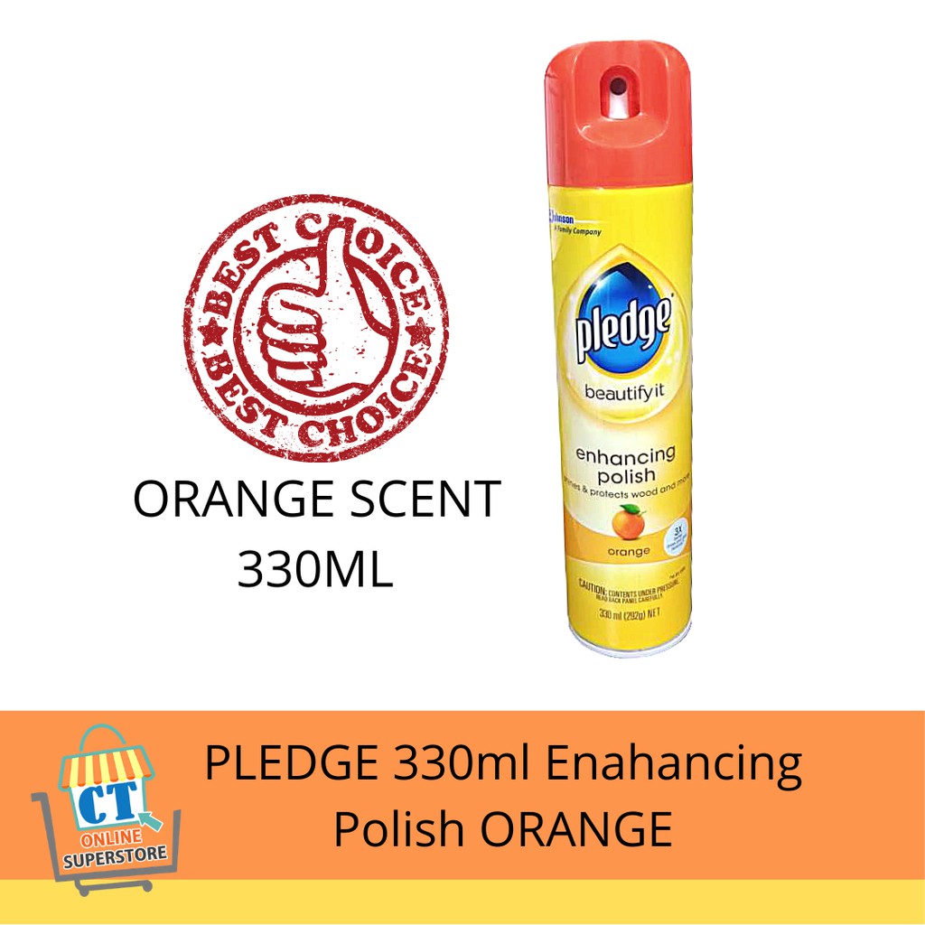 PLEDGE Enhancing Polish 330ml LEMON & ORANGE SCENTnFw | Lazada PH