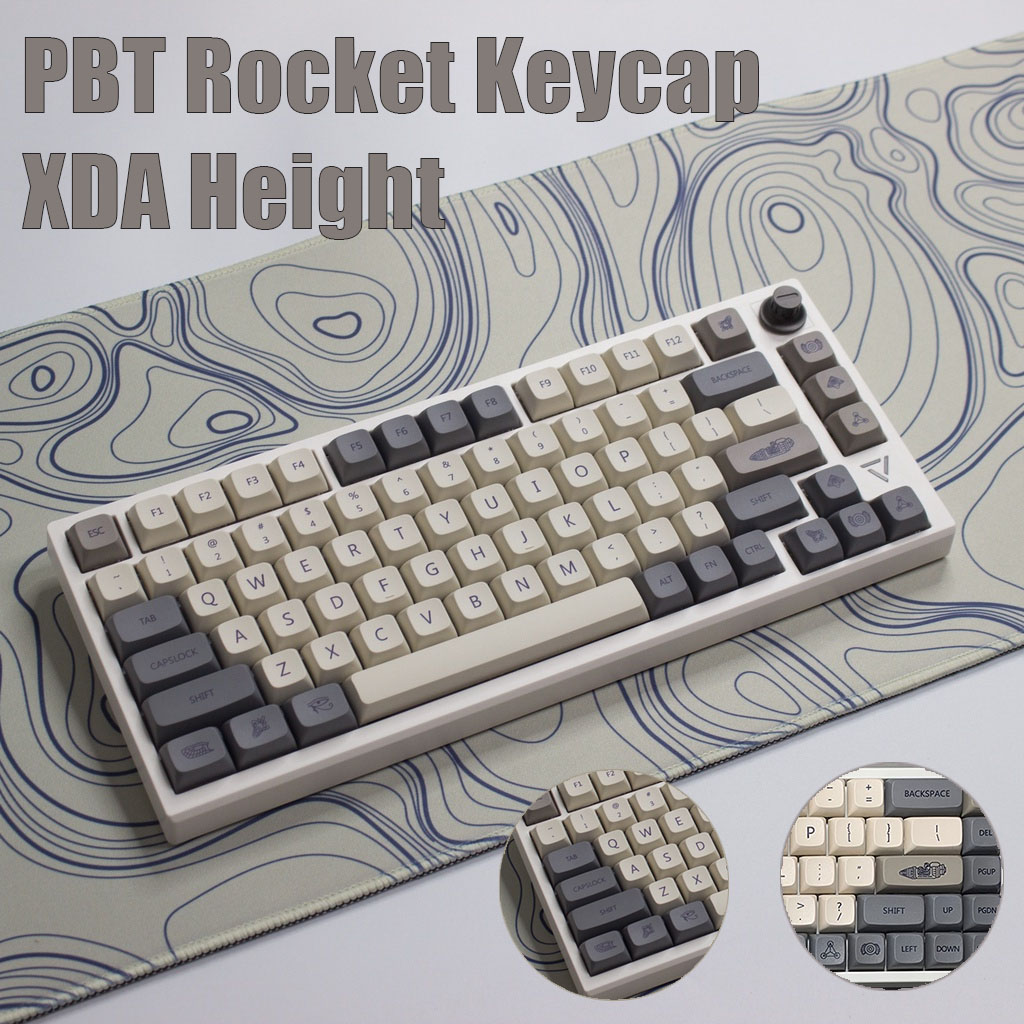 121 keys high quality mechanical keyboard keycaps PBT rocket keycaps ...