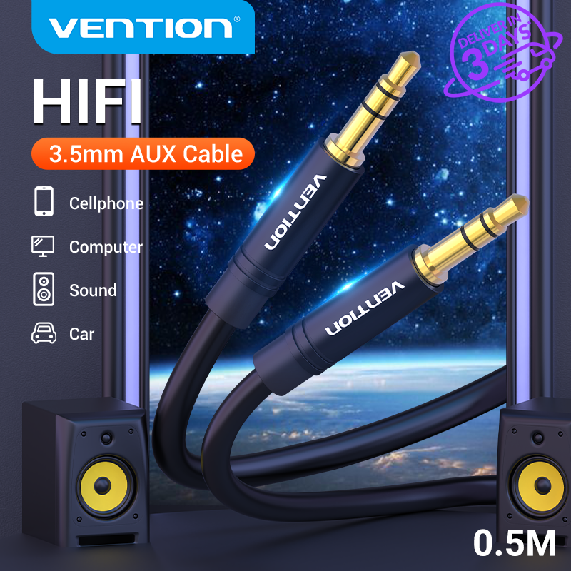 Vention 3.5mm to 3.5mm Aux Audio Jack Cable Auxillary cord Audio ...