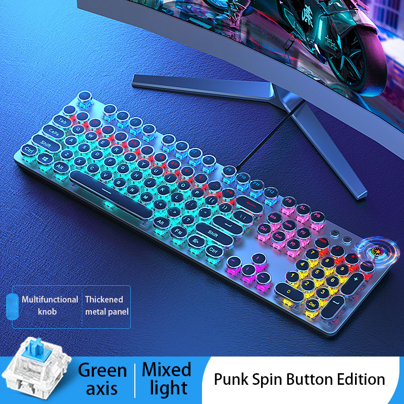 Pioneer X60 Mechanical Keyboard Punk Retro Mechanical Keyboard Titanium ...