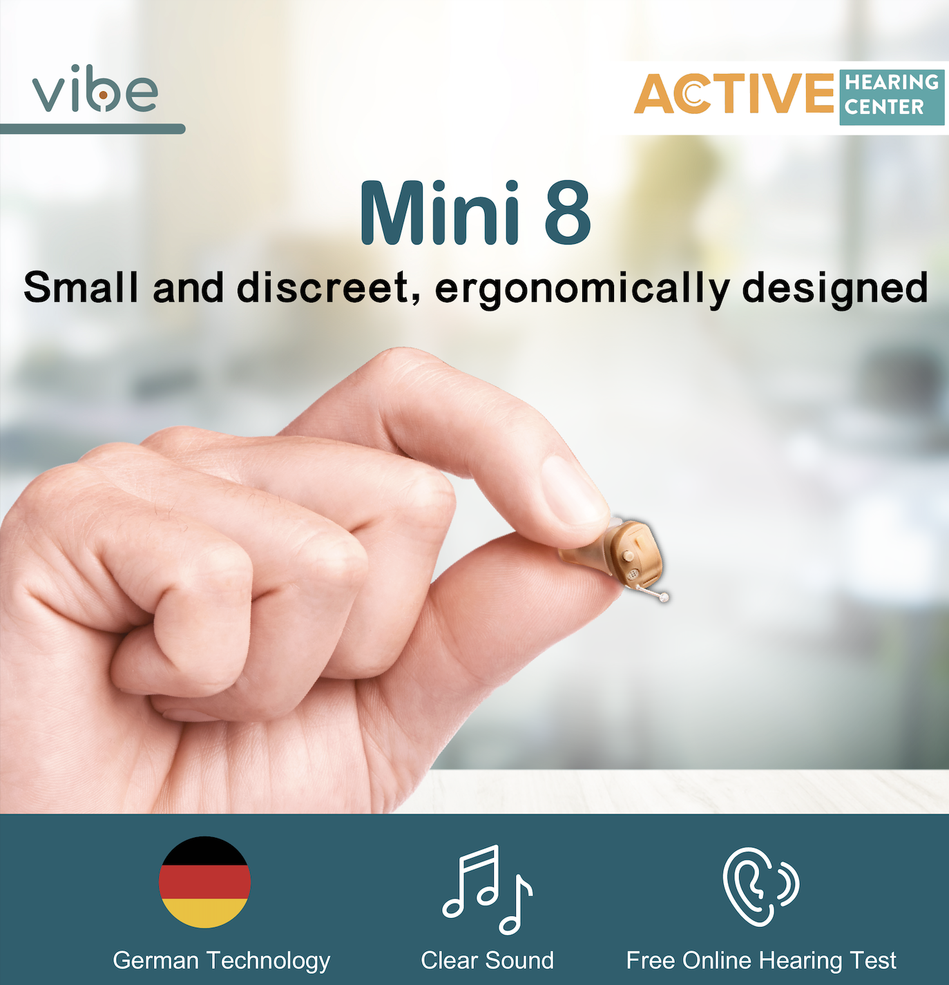 Vibe Mini 8 In-the-Canal Hearing Aids | Lazada PH