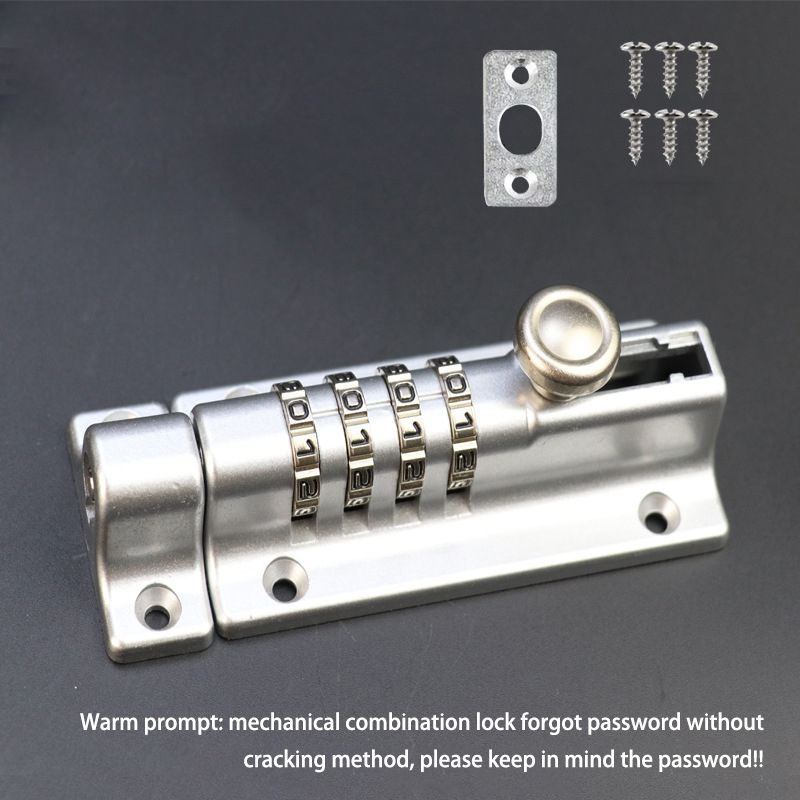 Combination Door Bolt 304 Stainless steel Combination Digit Padlock ...