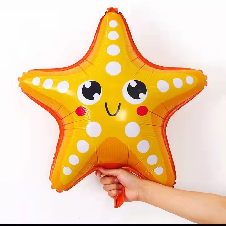 22 inches Ocean theme Sea World animal Pentagon Starfish birthday party ...