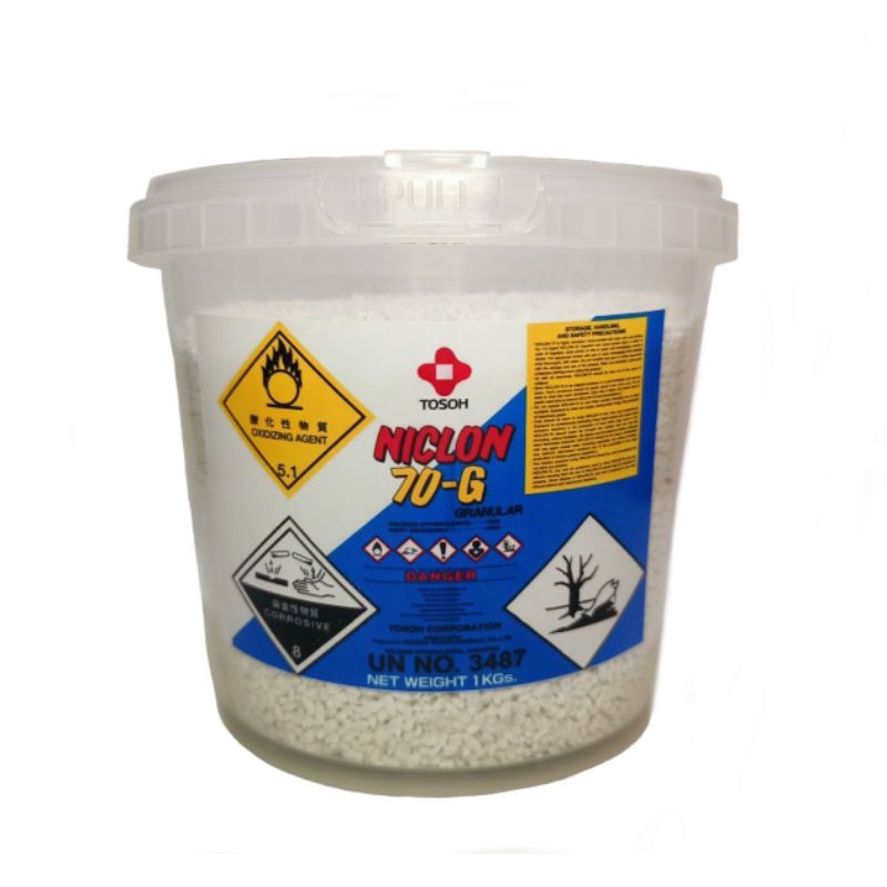 Hot sale CHLORINE POWDER GRANULES ORIGINAL JAPAN NICLON PER KILO ...