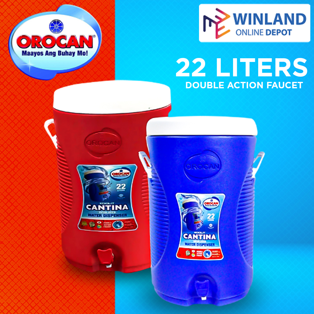 Orocan by Winland Koolit Cantina Insulated Water Dispenser Push Action ...